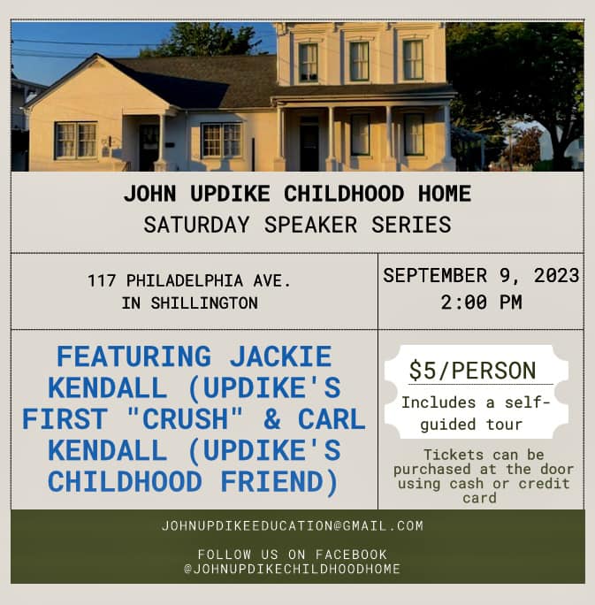 UPCOMING EVENTS | The John Updike Childhood Home